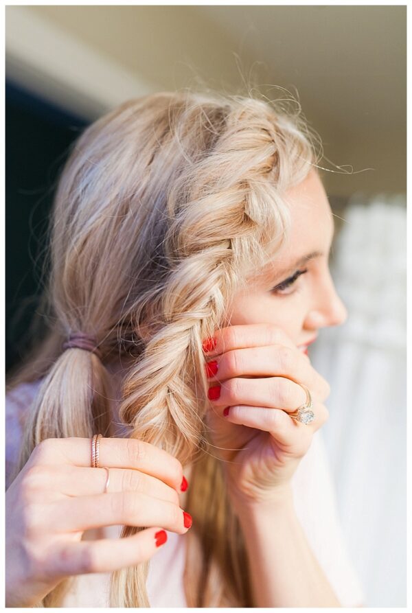 How To Create A Double Fishtail Braid - Blush & Camo