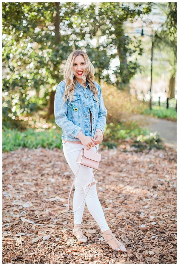 Four Reasons To Wear A Patched Jean Jacket - Blush & Camo