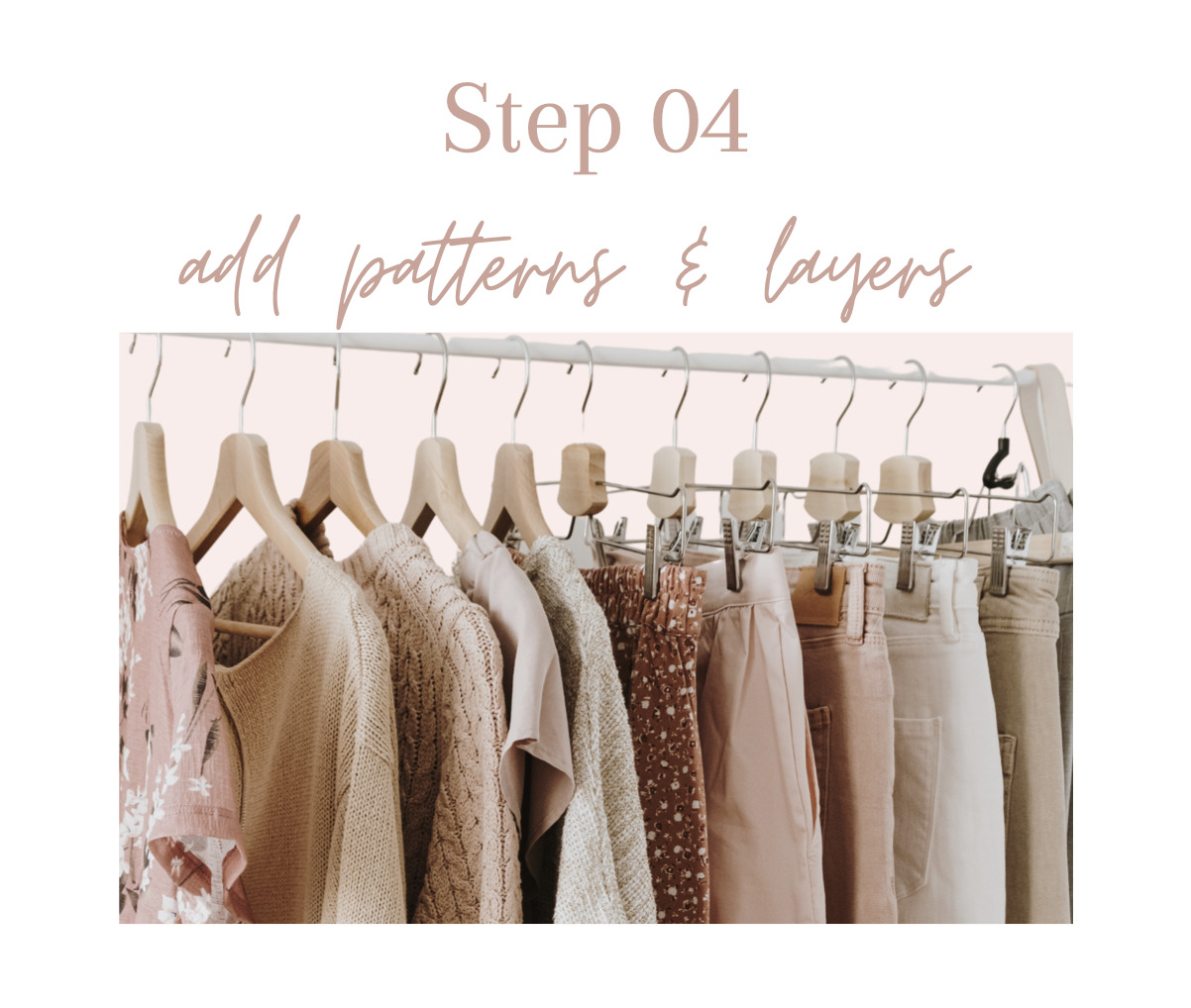 5 Step Capsule Wardrobe - Blush & Camo